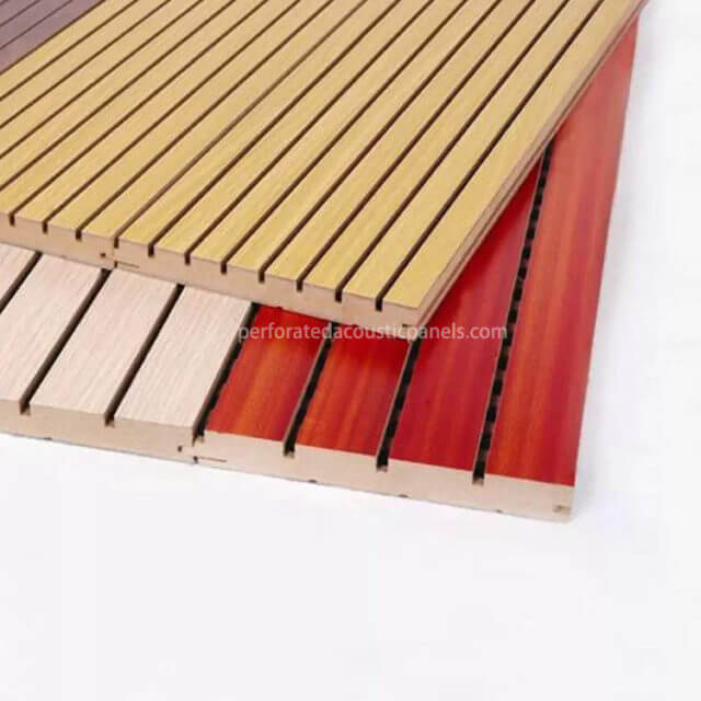 Grooved Acoustic Wood Panels – Perforated Acoustic Panels
